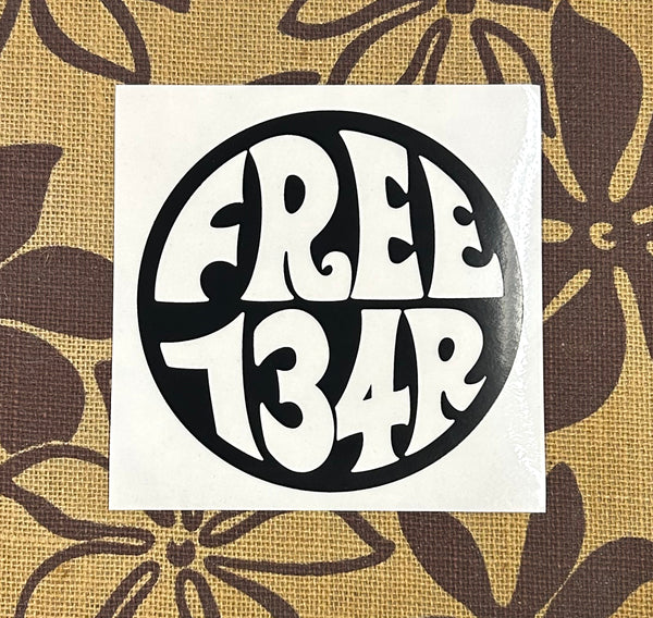 134R Circle Logo big sticker #134R-ST023001L – 134R SURF